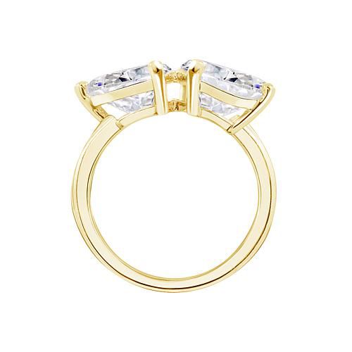 Radiance by Absolute | ™ 13.95ctw Pear Cut Toi et Moi Ring | Realry