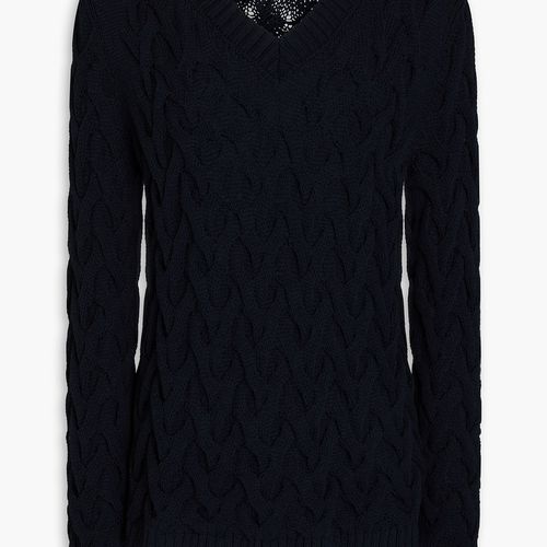 Gentry Portofino | Cable-knit cotton-blend sweater | Realry