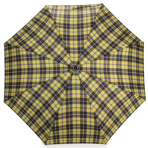 Mackintosh | AYR check-pattern automatic telescopic umbrella - Green | Realry