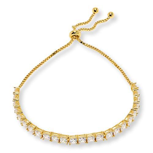 Radiance by Absolute | ™ 4mm Princess Cut Adjustable Tennis Bolo ...