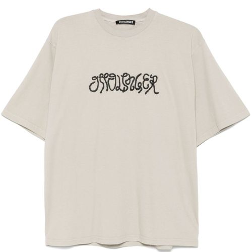 Ottolinger | embossed-logo T-shirt - Grey | Realry