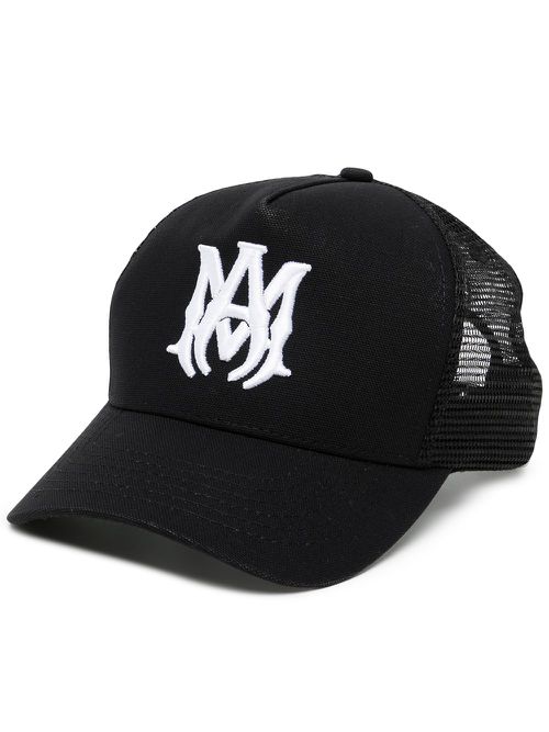 Amiri | mesh logo trucker hat - Black | Realry