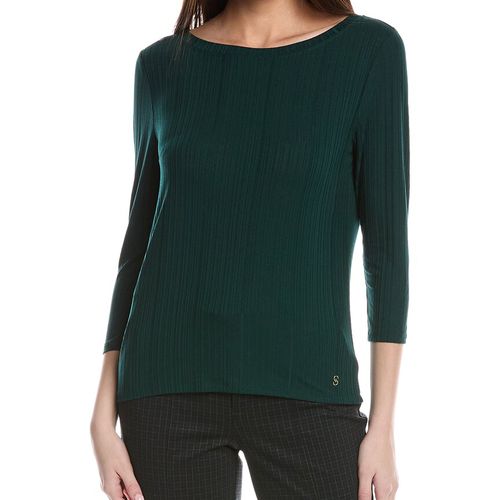 St.John | Sleek Rib Jersey Knit Top | Realry
