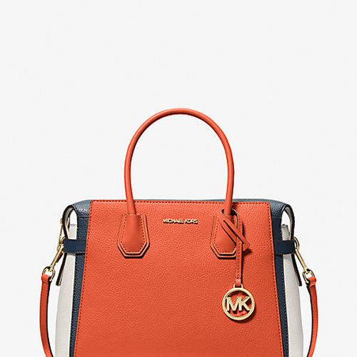 Michael Kors | Mercer Medium Color-Block Belted Satchel | Realry