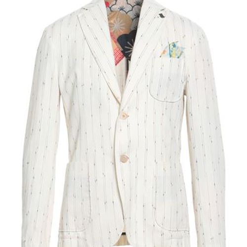 BOB | Man Blazer Cream Size 36 Cotton, Polyester, Polyamide | Realry