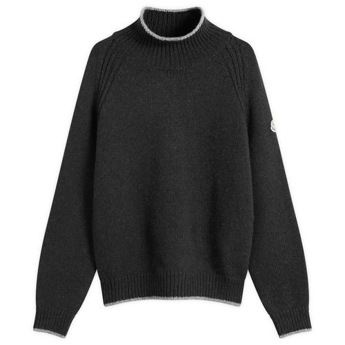 Moncler | Men's Alpaca Wool Roll Neck Jumper Black | Realry