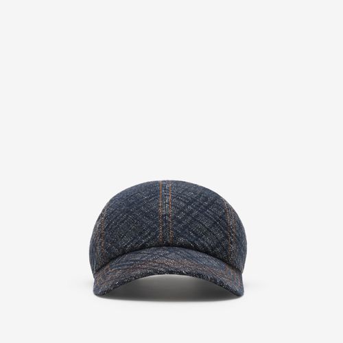 Burberry | Check Denim Baseball Cap | Realry