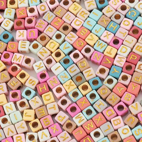 temu | TEMU 200pcs Acrylic Alphabet Letter Beads Kit - Multicolored ...
