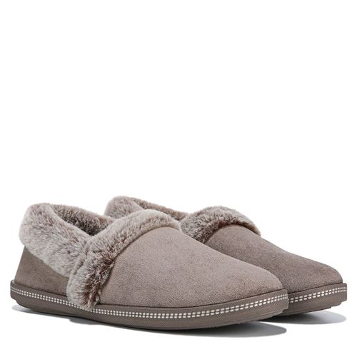 Skechers | Women's Cozy Campfire Team Toasty Slipper Shoes (Dark Taupe ...