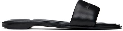 Alexander Wang | Alexander Wang Black Vy Pool Slides | Realry