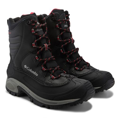 Columbia | Men's Bugaboot III Waterproof Winter Boots (Black/Bright Red ...