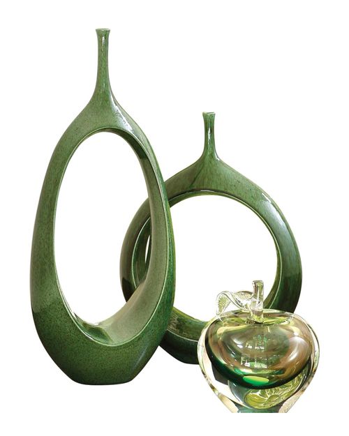 Global Views | Open Oval Ring Vase | Realry