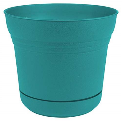 Bloem | SP1426 Saturn Planter w/ Saucer 14 Bermuda Teal - Teal | Realry