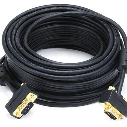 Monoprice | 50ft Ultra Slim SVGA Super VGA 30/32AWG M/M Monitor Cable ...