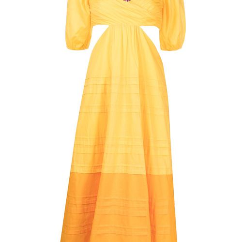 Staud | Carina midi dress - Yellow | Realry
