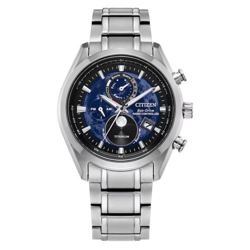 Citizen | Tsuki-yomi A-T Perpetual World Time Blue Dial Mens Watch ...