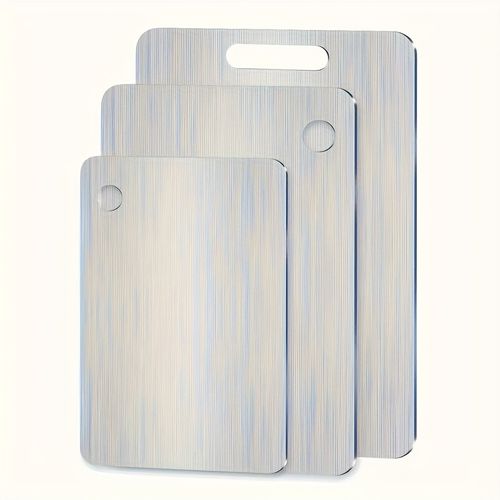 temu | TEMU Set Stainless Steel Cutting Boards - Versatile Metal ...
